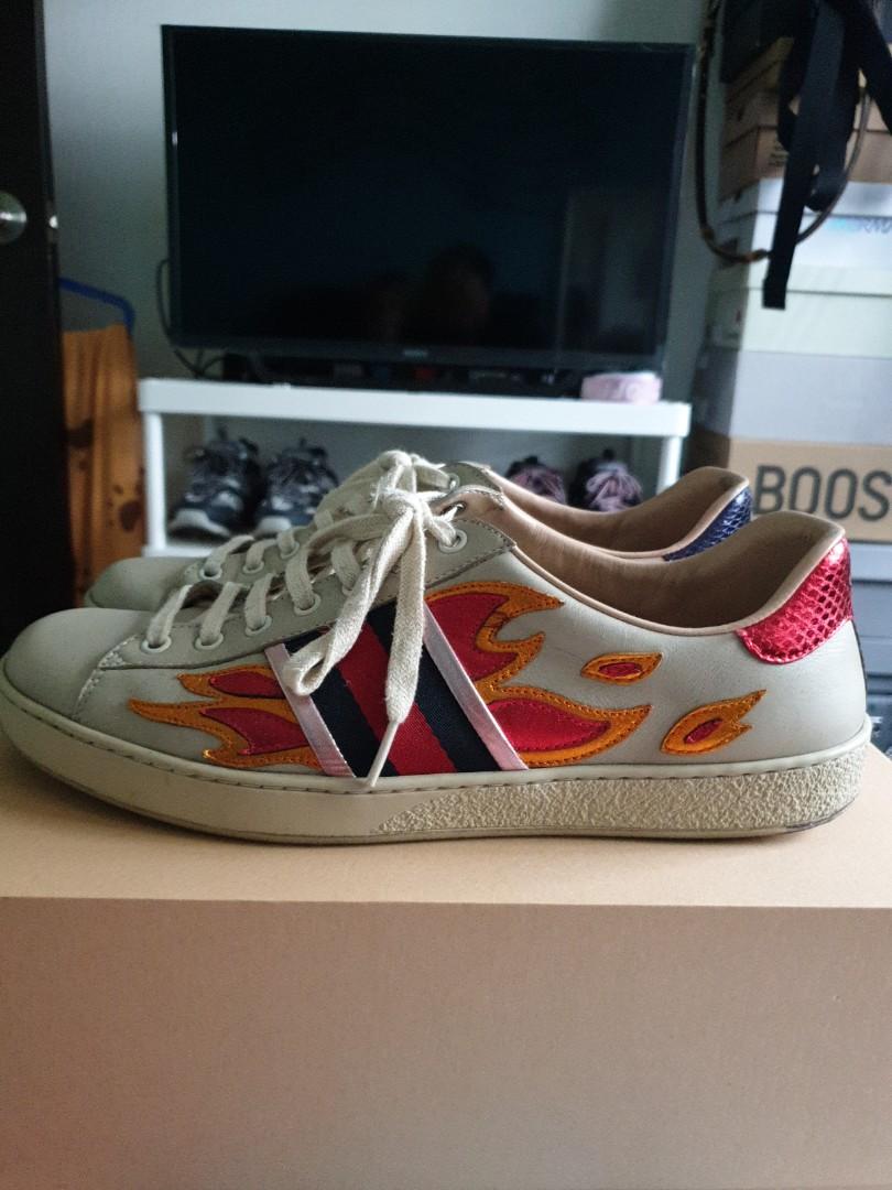 RARE Gucci Ace Flame Sneaker, Men's Fashion, Footwear, Sneakers on ...