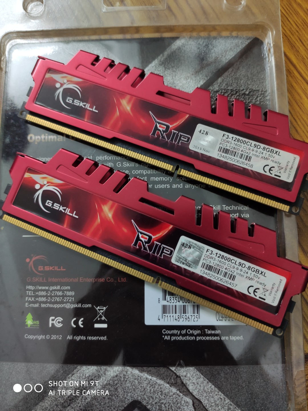 RIPJAWS Ram DDR3 (4x2)Gb, Computers & Tech, Parts & Accessories ...