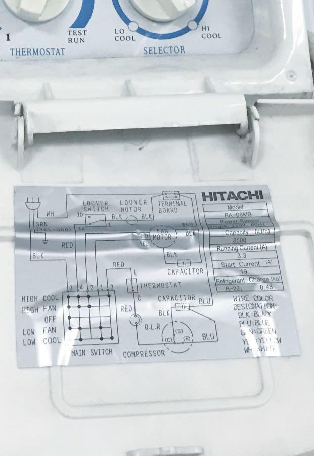 Hitachi Window Type Aircon (0.8HP) , TV & Home Appliances, Air ...