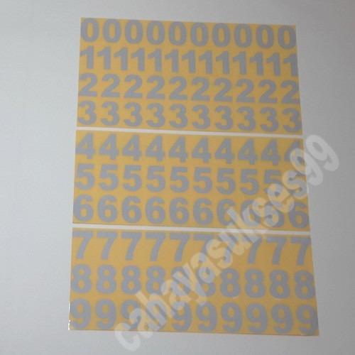 Sticker Nomor Angka 0 1 2 3 4 5 6 7 8 9 Hitam Putih Merah Biru Font ...