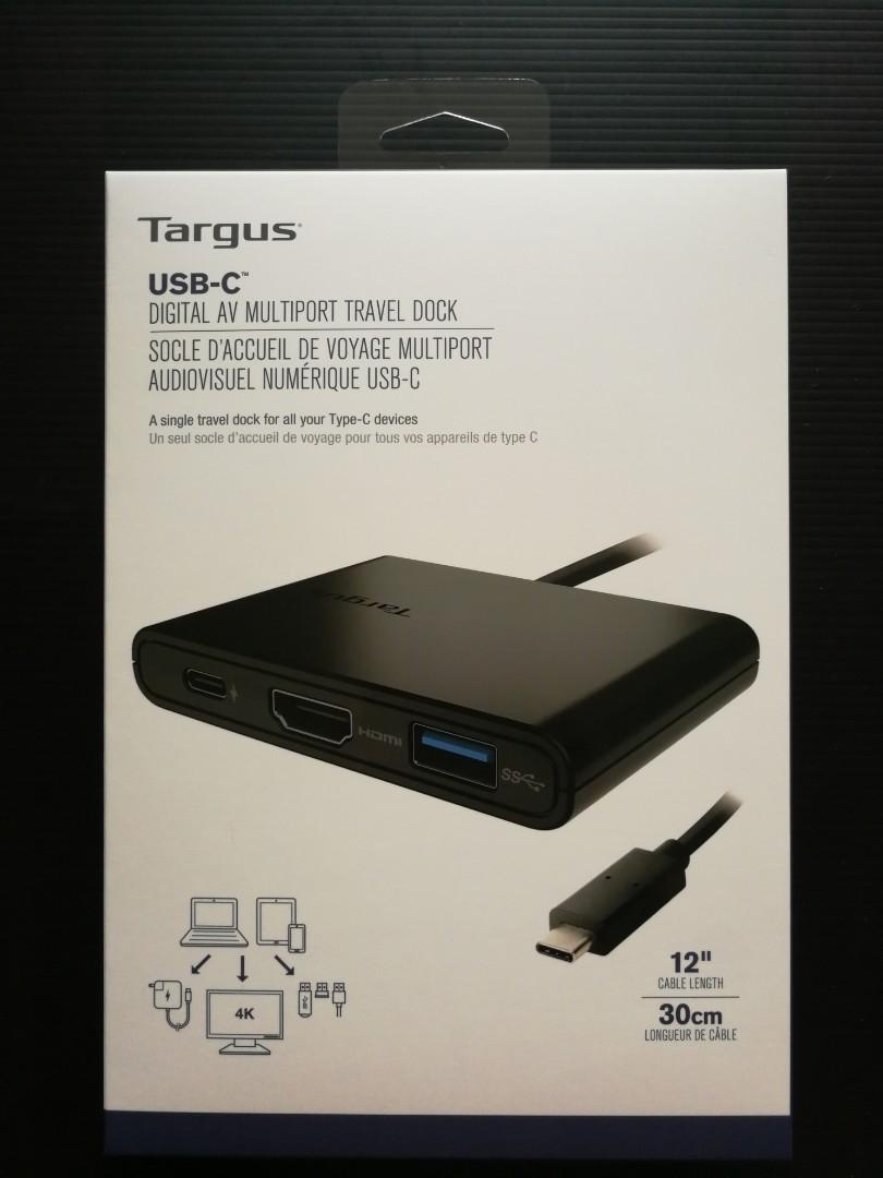 ♥️Targus ACA929 USB-C 3-in-1 Digital AV Multiport Travel Dock Video ...