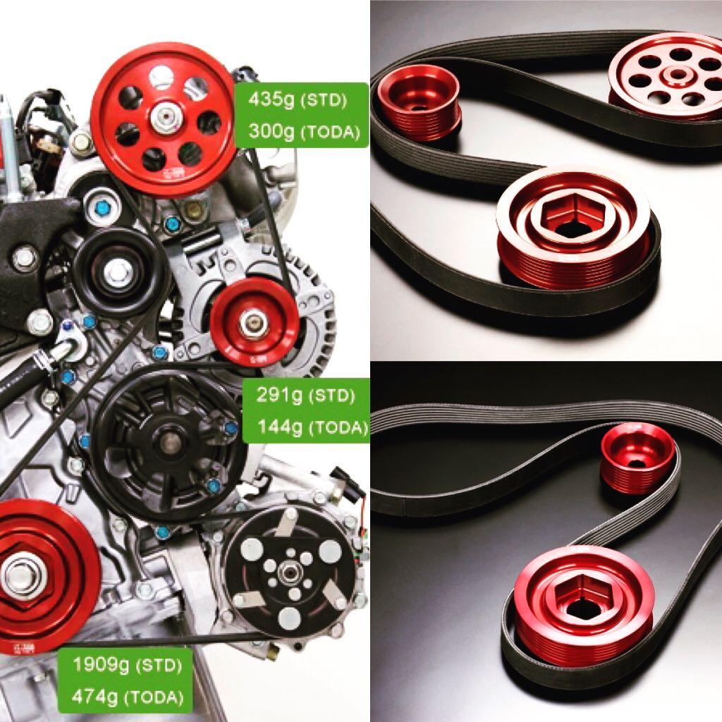Toda Racing light weight pulleys HONDA FN2 Type R, CL7 EuroR /SUZUKI ...