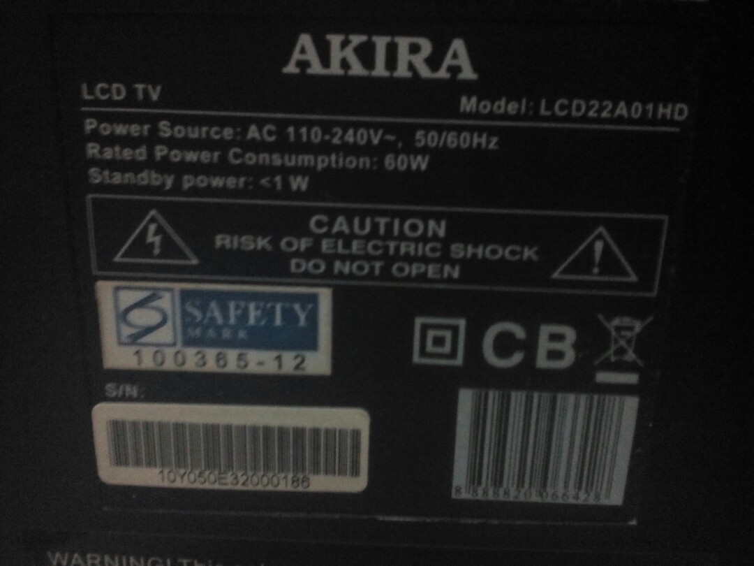 AKIRA LCD TV, TV & Home Appliances, TV & Entertainment, TV on Carousell
