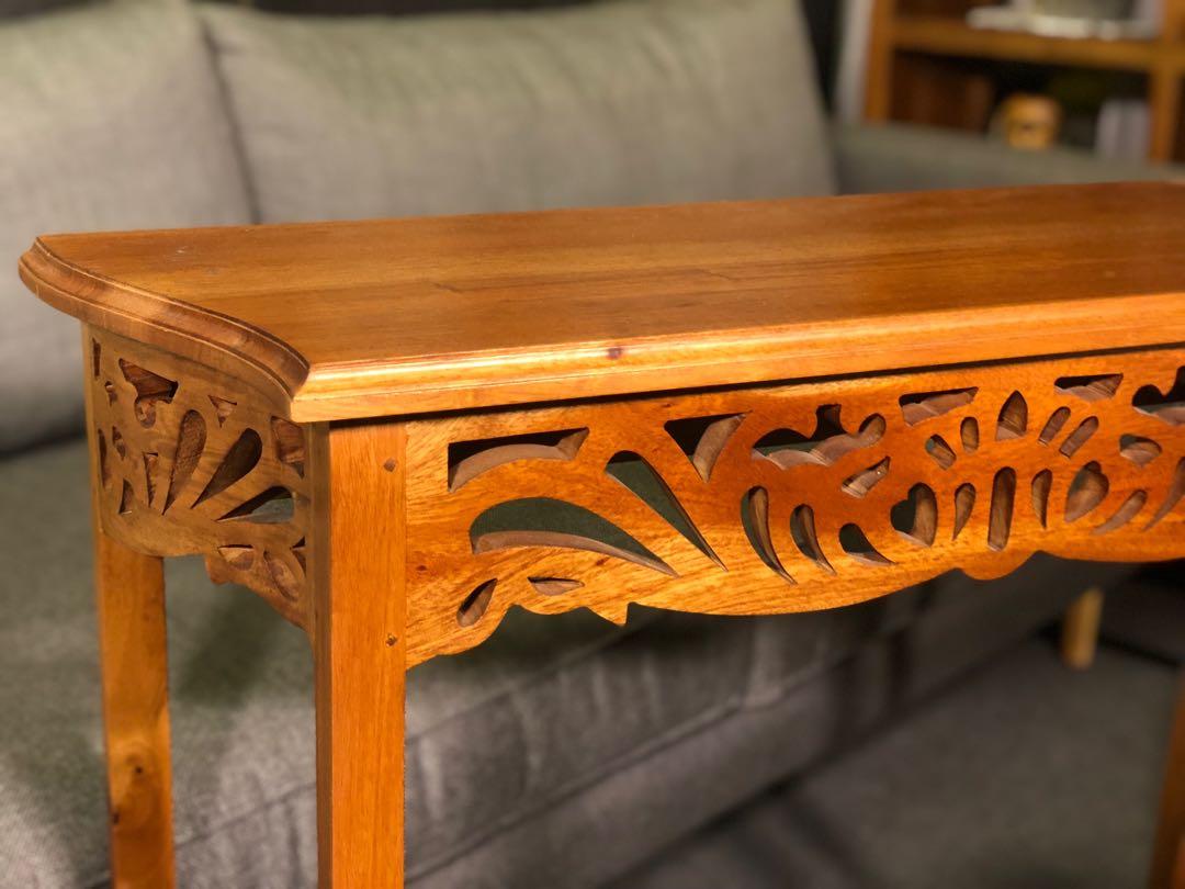 Teak Wood Bali Console Table Solid Wooden Balinese Sofa Table ...