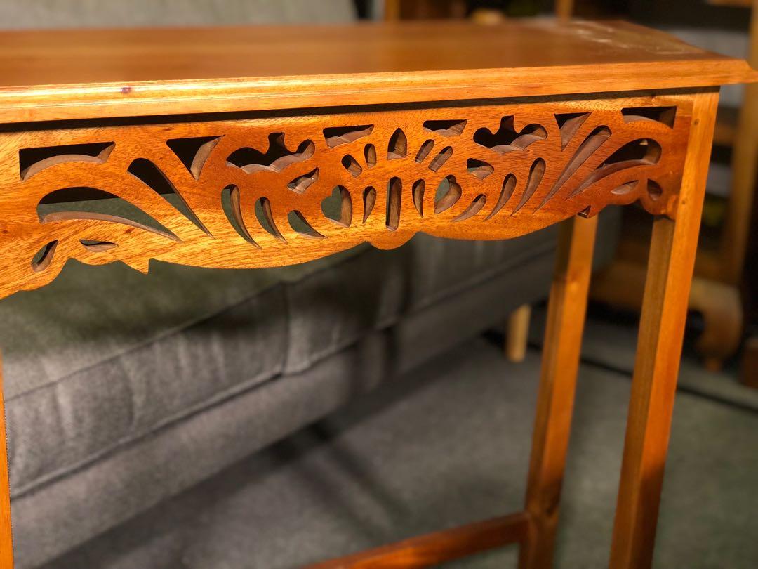 Teak Wood Bali Console Table Solid Wooden Balinese Sofa Table ...