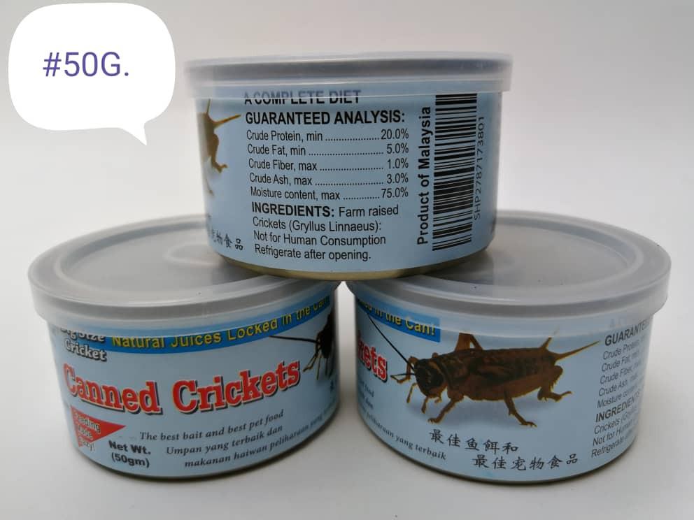 Canned Cricket Farm Raised for Aquarium Fish Lizard Snake Bird Frog ...