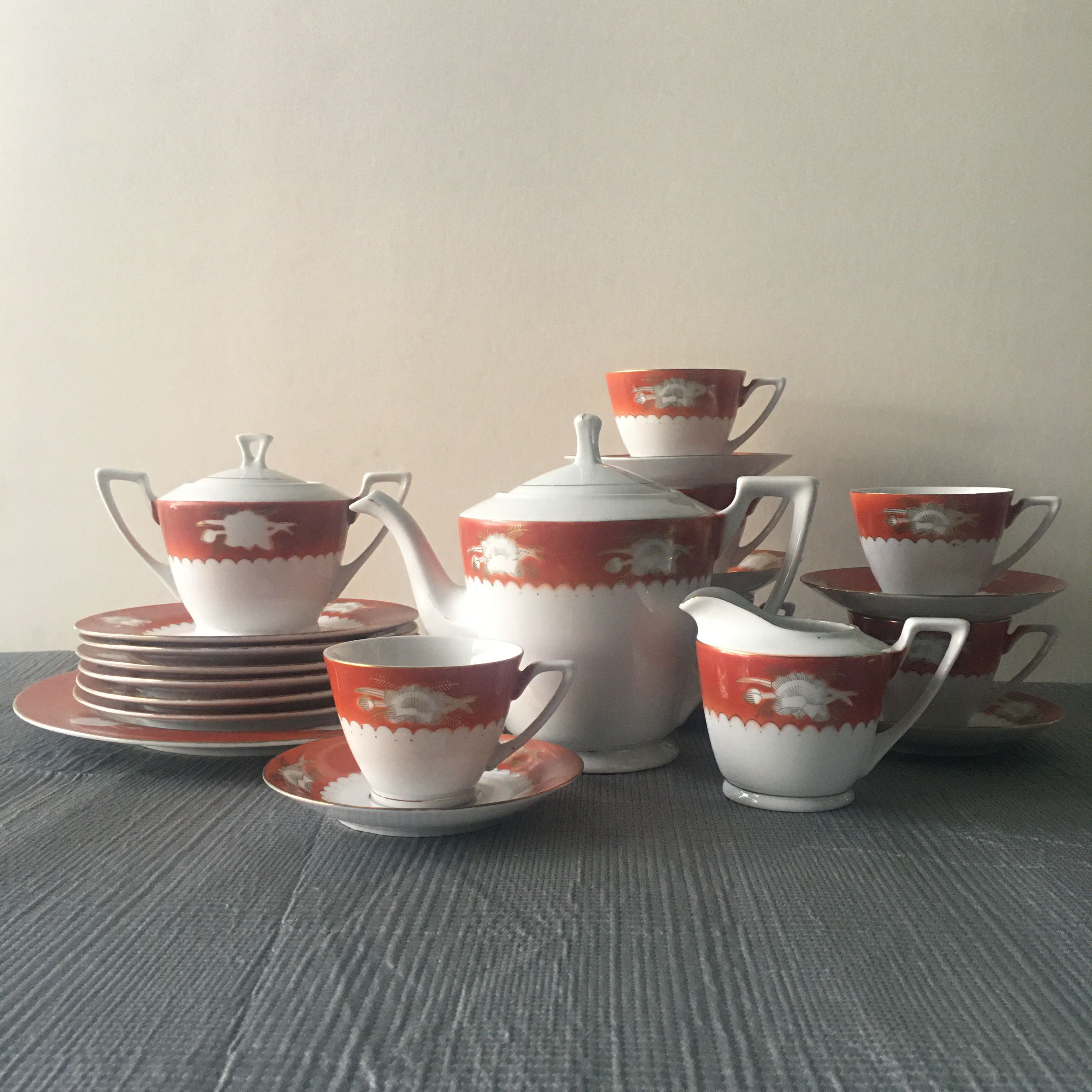 ART DECO FULL TEA SET, Home Appliances, Kitchenware on Carousell