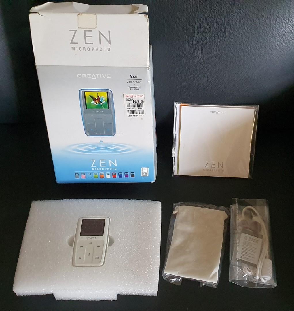 Creative Zen Micro 8GB Songs n Photos, Audio, Portable Audio ...