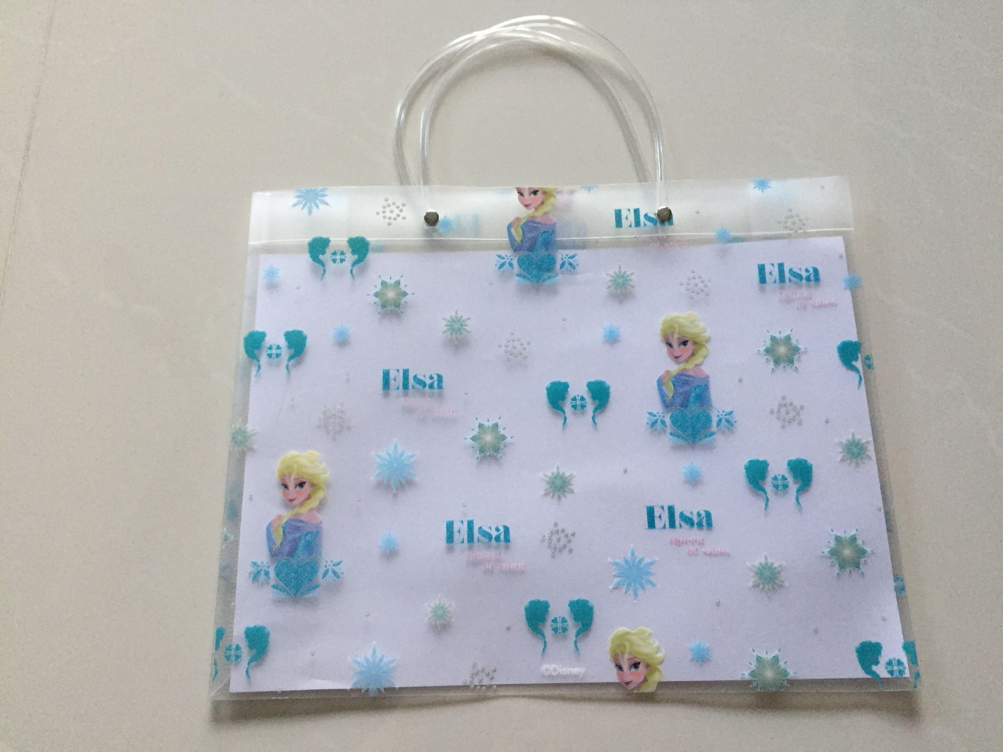 Movie Elsa Plastic Gift Bag (Design 1), Everything Else on Carousell