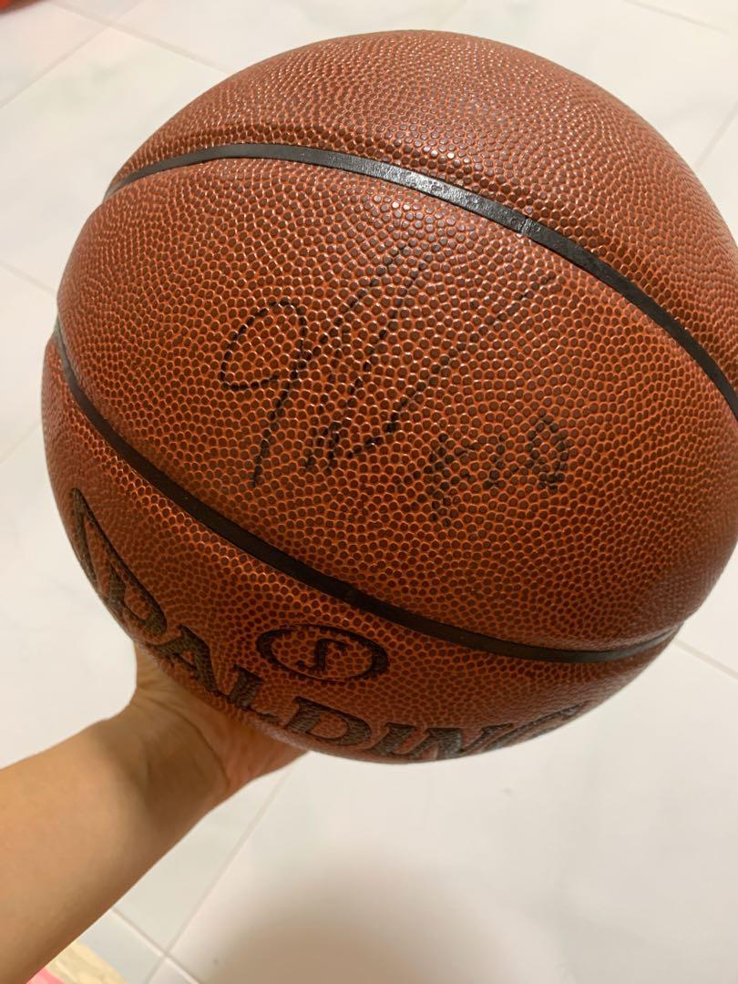 Spalding Gold NBA Leather (indoor/outdoor) basketball with Justise ...