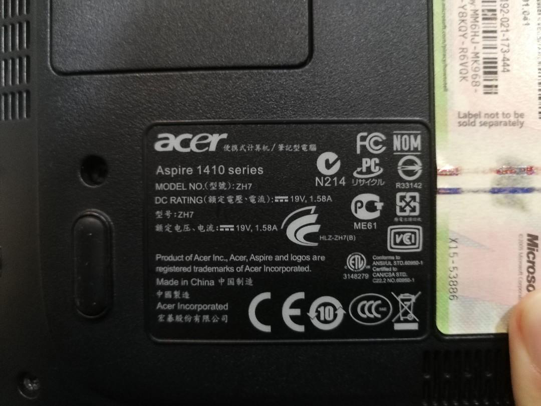 Laptop Acer Aspira 1410 Size 11.6" (12"), Computers & Tech, Laptops ...