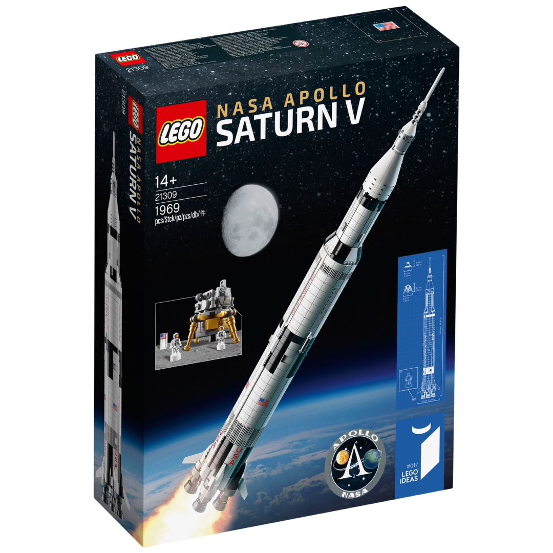 Lego Ideas Exclusive Nasa Apollo Saturn V Outer Space Model Rocket ...