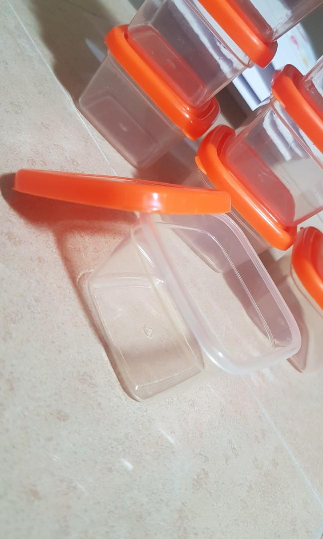Mini plastic containers, Home Appliances, Kitchenware on Carousell