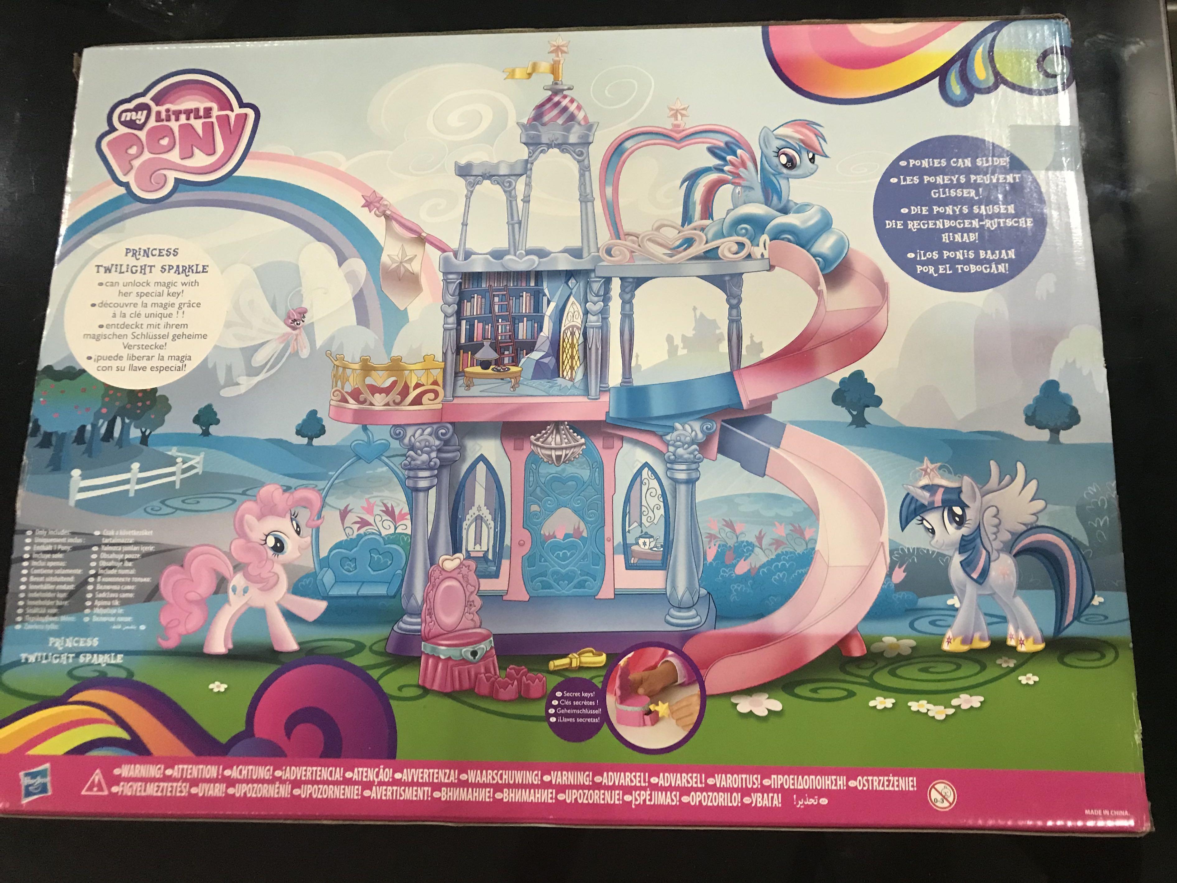 My Little Pony Twlight Sparkles Rainbow Kingdom castle, Hobbies & Toys ...