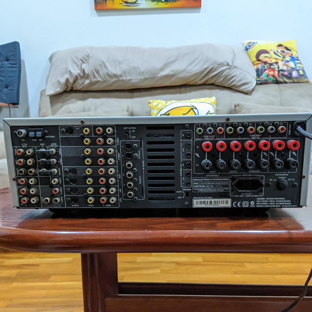 NAD T743 AV Receiver, Audio, Other Audio Equipment on Carousell