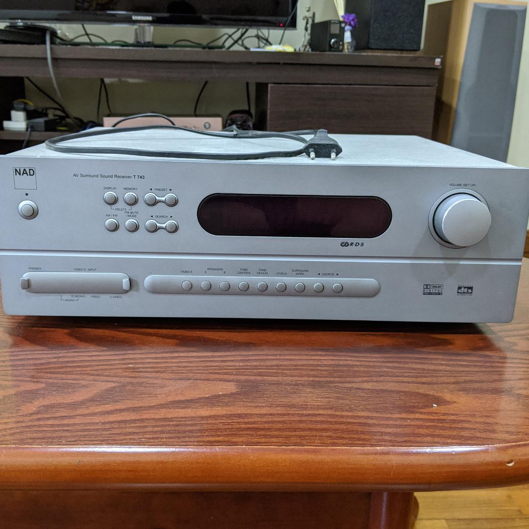 NAD T743 AV Receiver, Audio, Other Audio Equipment on Carousell