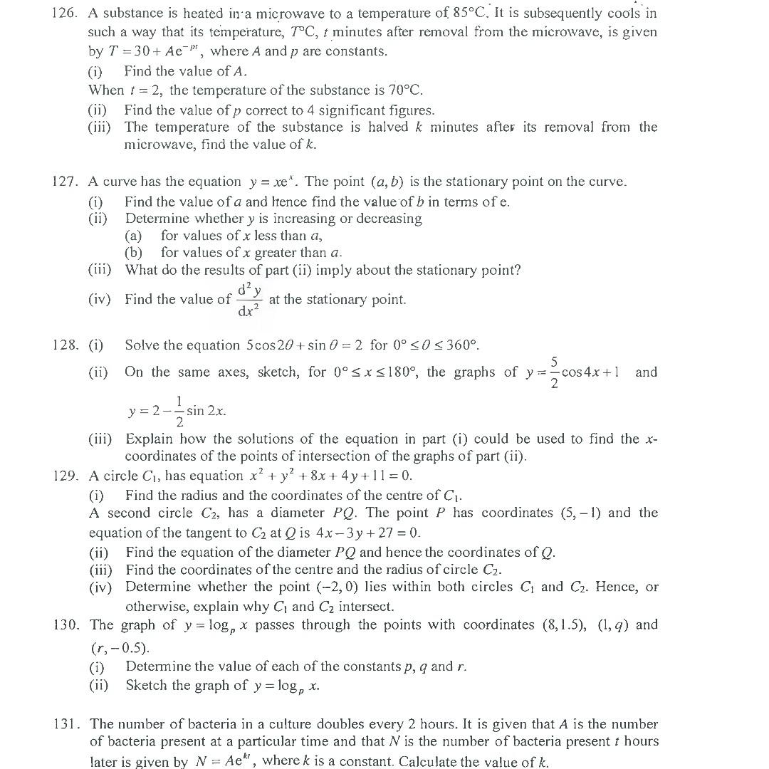 O level A Math - E Math revision package - challenging questions ...