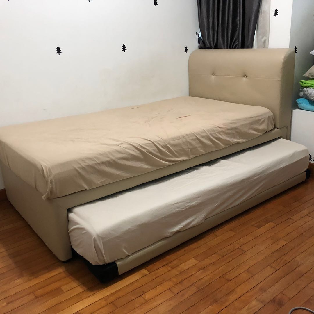 Orthorest Mitosis Bed Frame with Pull Out / Trundle - used, Furniture ...