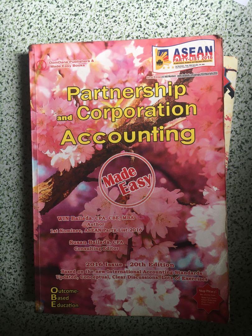 Partnership and corporation Accounting, Hobbies & Toys, Books ...