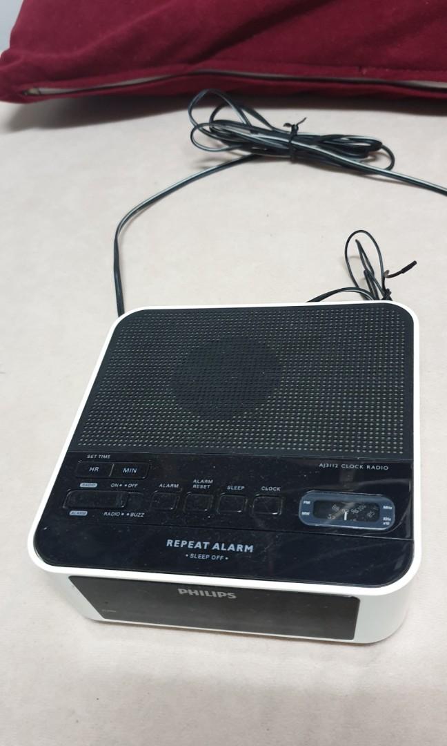 Phillips alarm clock radio, Furniture & Home Living, Home Decor, Clocks ...