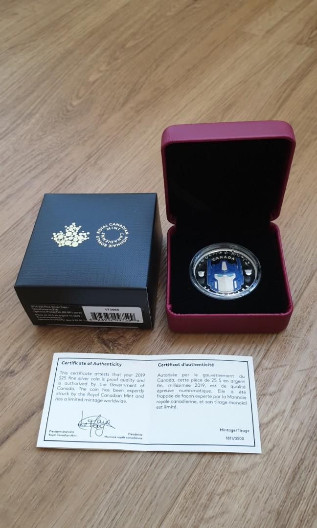 [Limited Edition] 2019 AUTHENTIC 1 oz Pure Silver Coin - TRANSFORMERS ...
