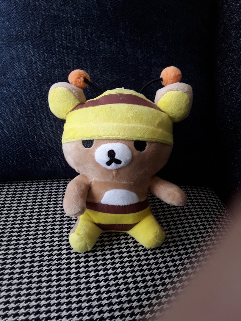 San-x Rilakkuma Bee plush, Hobbies & Toys, Toys & Games on Carousell