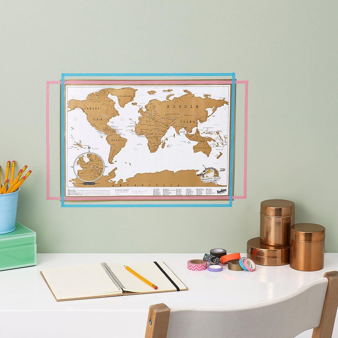 Scratch Map Travel Edition, Everything Else on Carousell