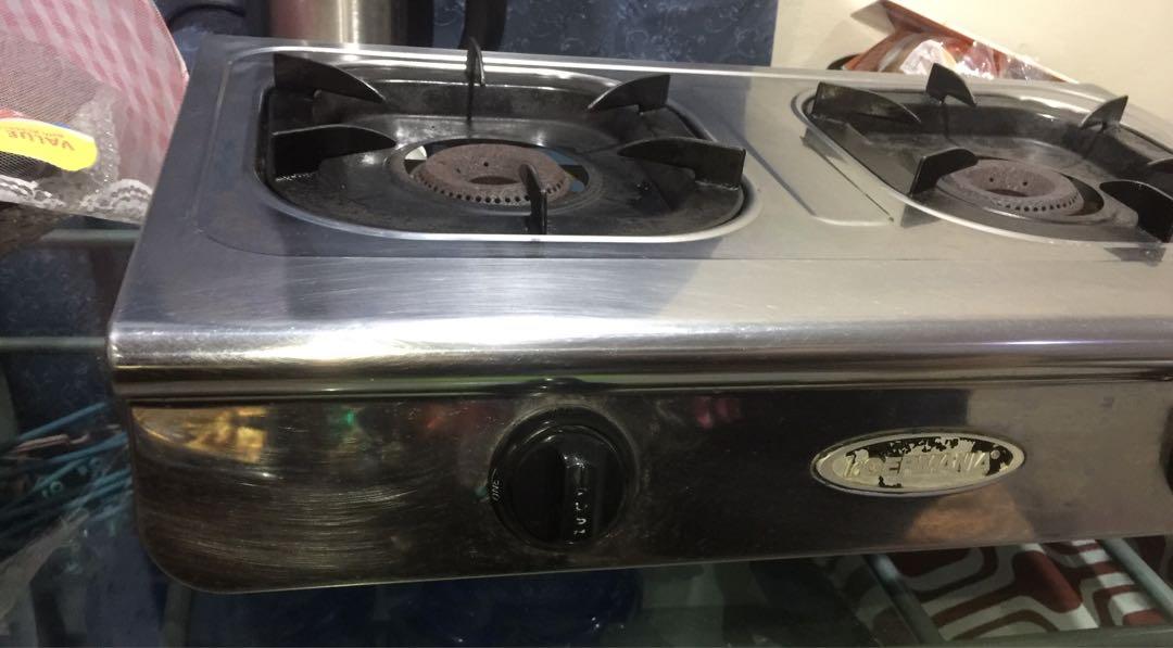 Solane lpg tank and la germania 2 burner gas stove set, Furniture ...