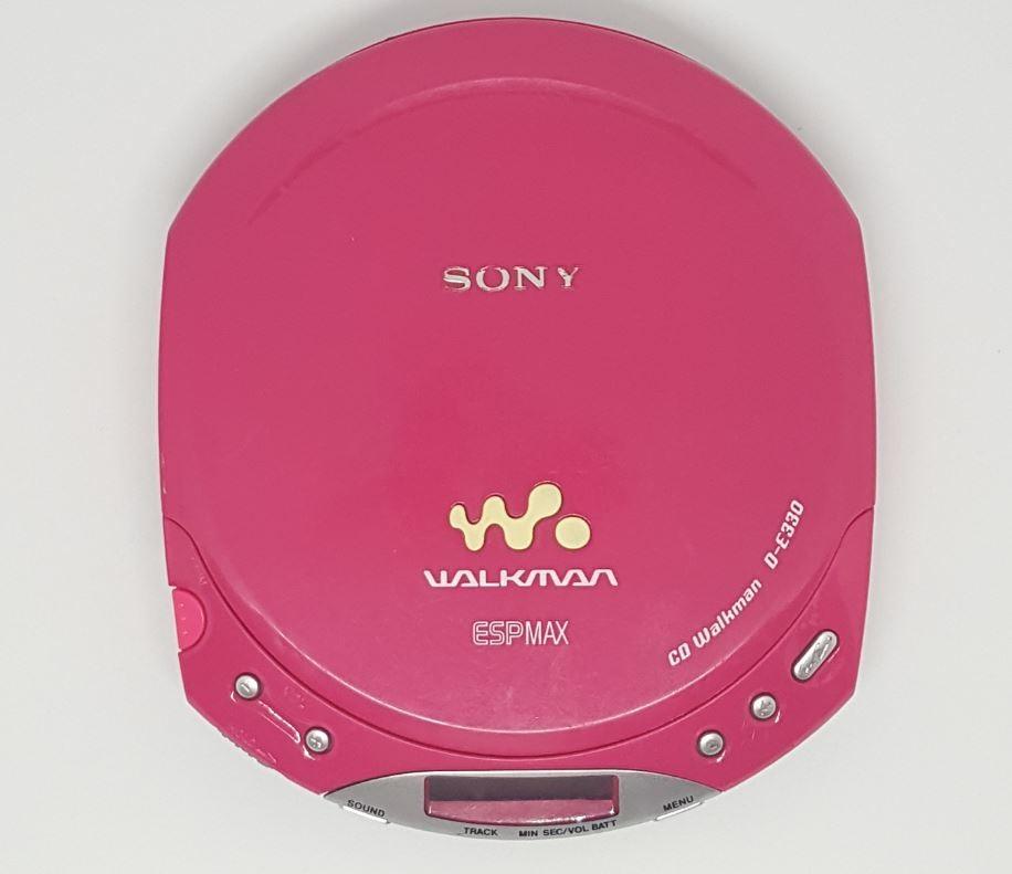 Sony Discman/Walkman Portable CD Player ESP Max D-E330 (Candy Pink), Audio, Portable Music ...