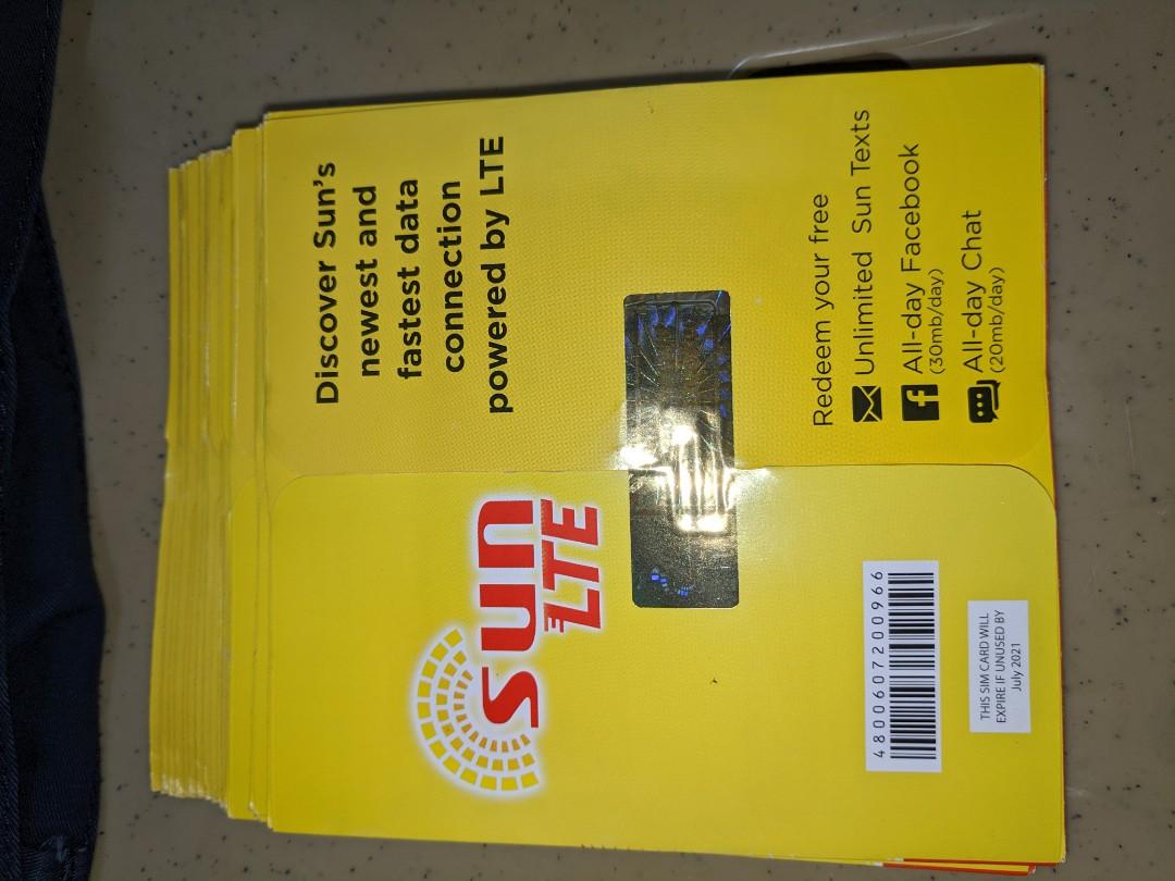 Sun Prepaid Sim LTE x16pcs, Mobile Phones & Gadgets, Mobile & Gadget ...