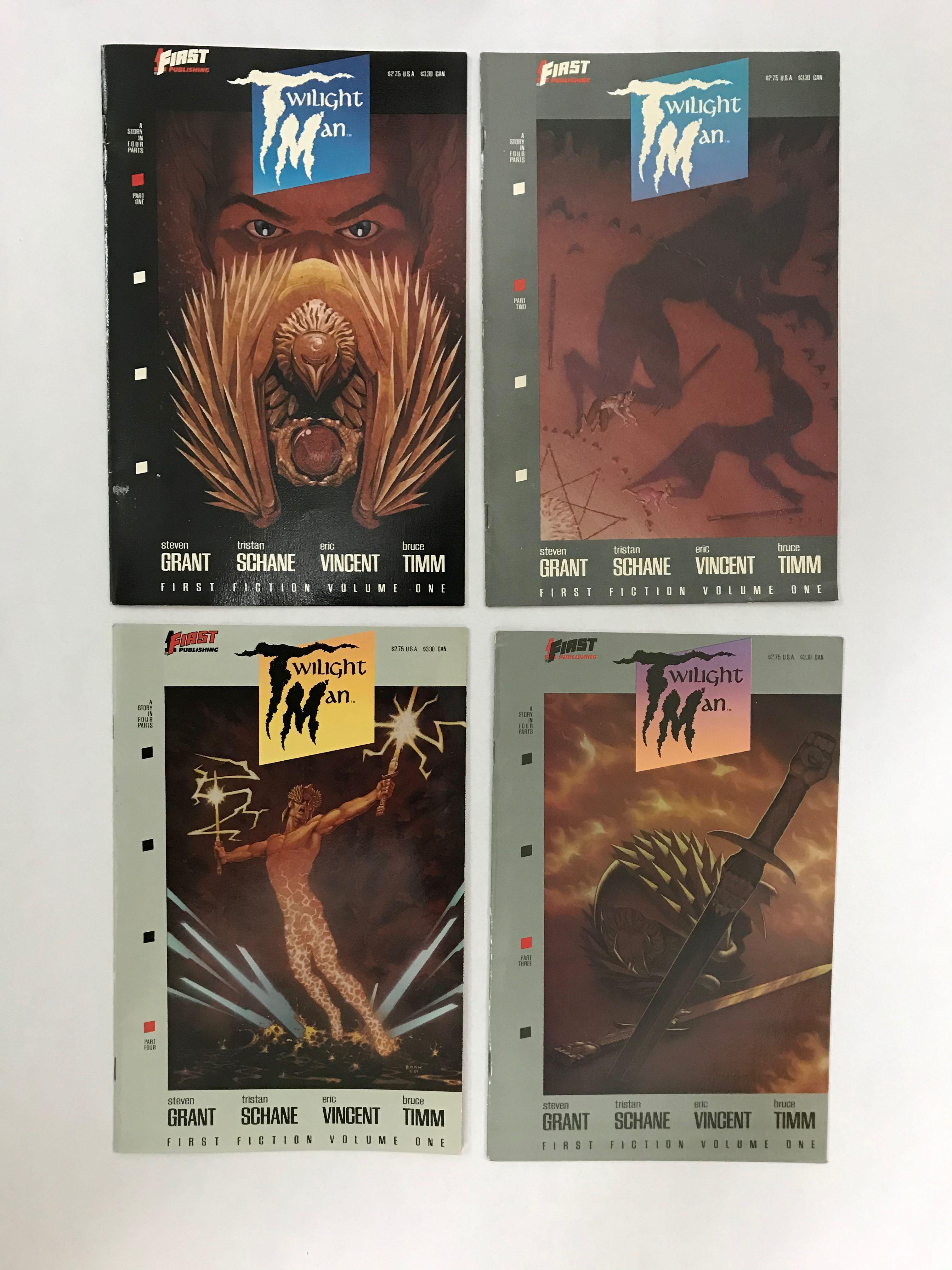 Twilight Man Vintage Comics Complete Set (1-4 1989), Hobbies & Toys ...