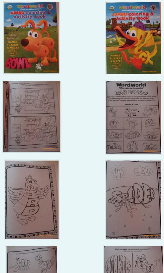 Wordworld activity books, Hobbies & Toys, Books & Magazines, Children's ...