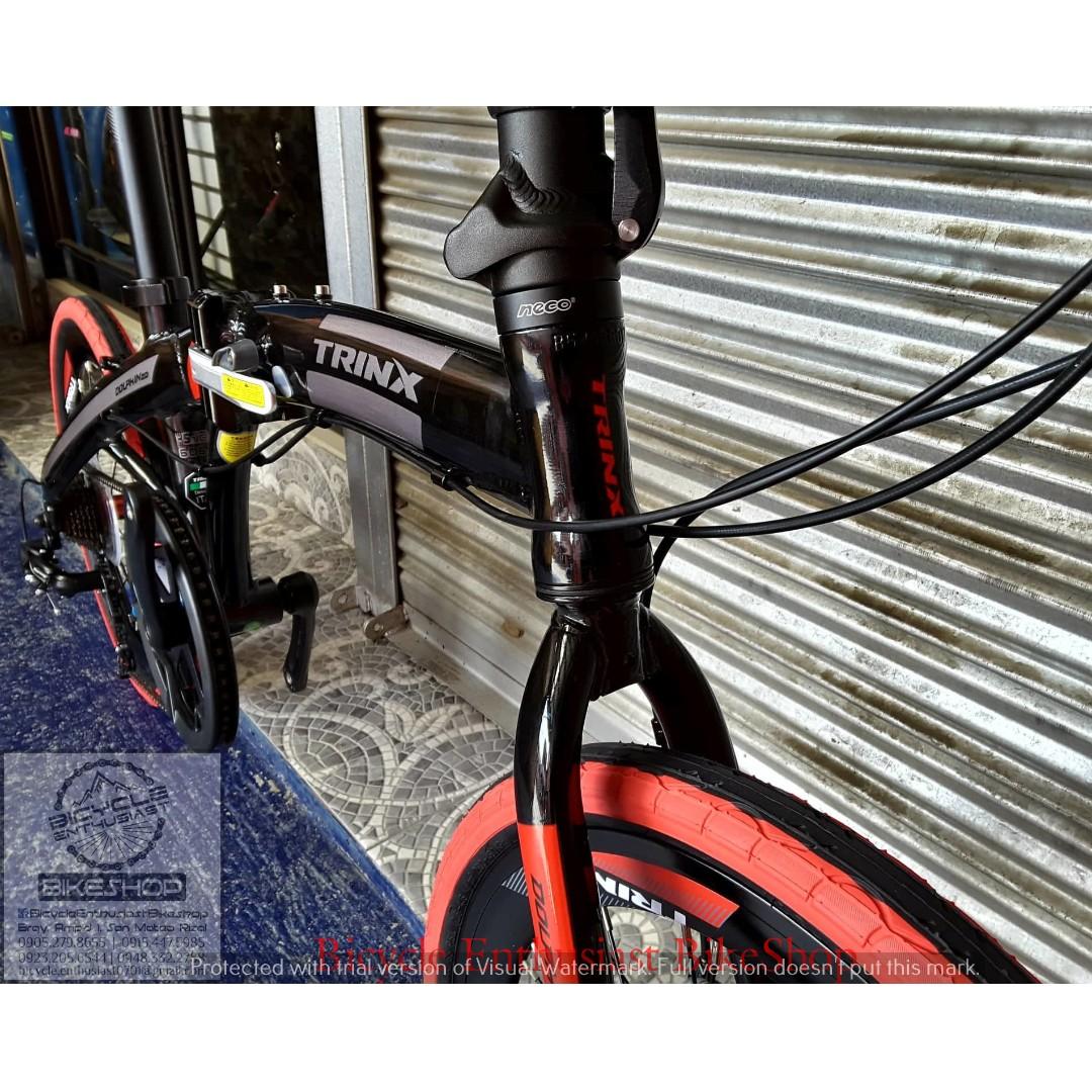 2020 Trinx Dophin 2.0 Folding Bike NOW! with Colored Hubs (RED ...