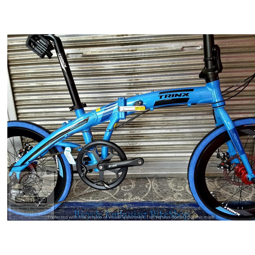 2020 Trinx Dophin 2.0 Folding Bike NOW! with Colored Hubs (RED ...