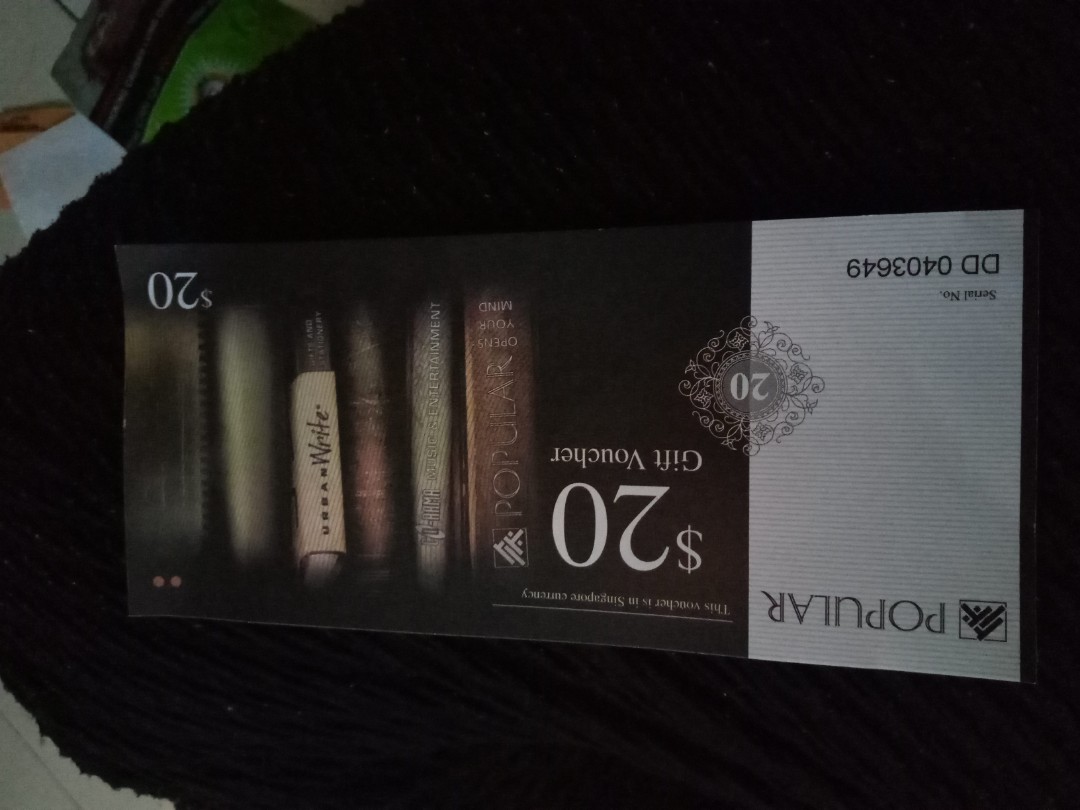 3 twenty dollars popular book shop vouchers, Hobbies & Toys, Books ...