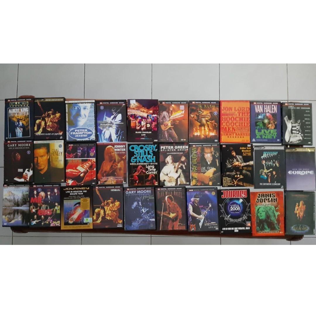 70's 80's Rock Music DVD Collection, Hobbies & Toys, Music & Media, CDs ...
