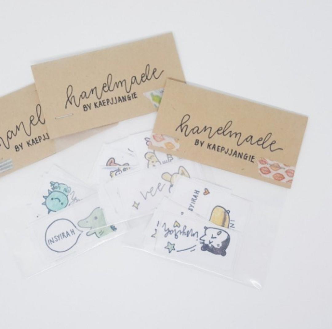 customisable name stickers, Hobbies & Toys, Stationery & Craft ...