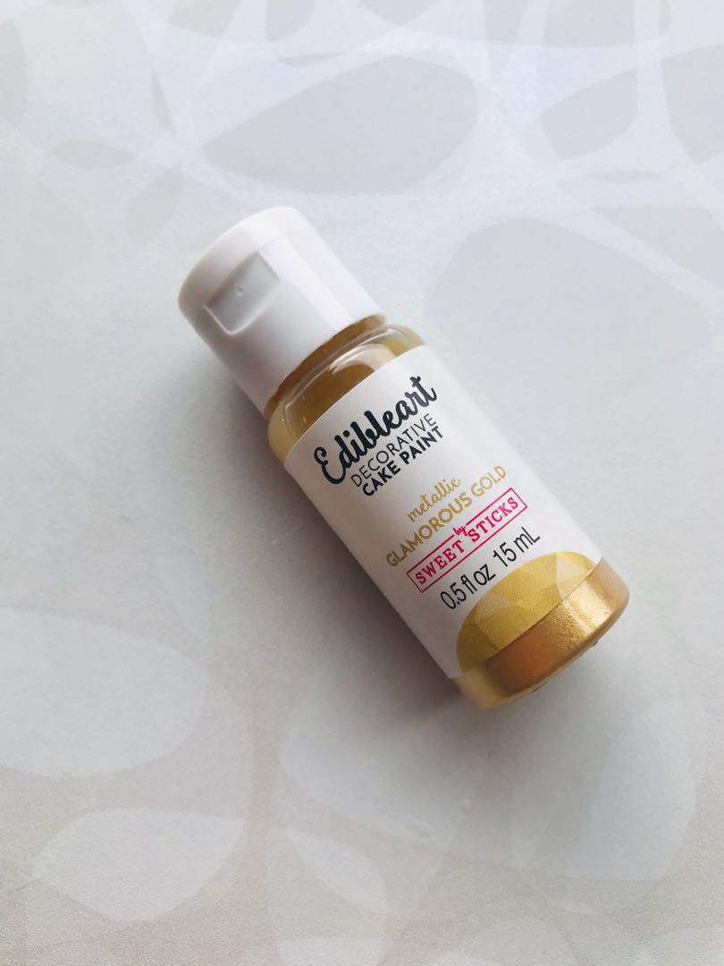 Edible metallic glamorous gold paint, Furniture & Home Living ...