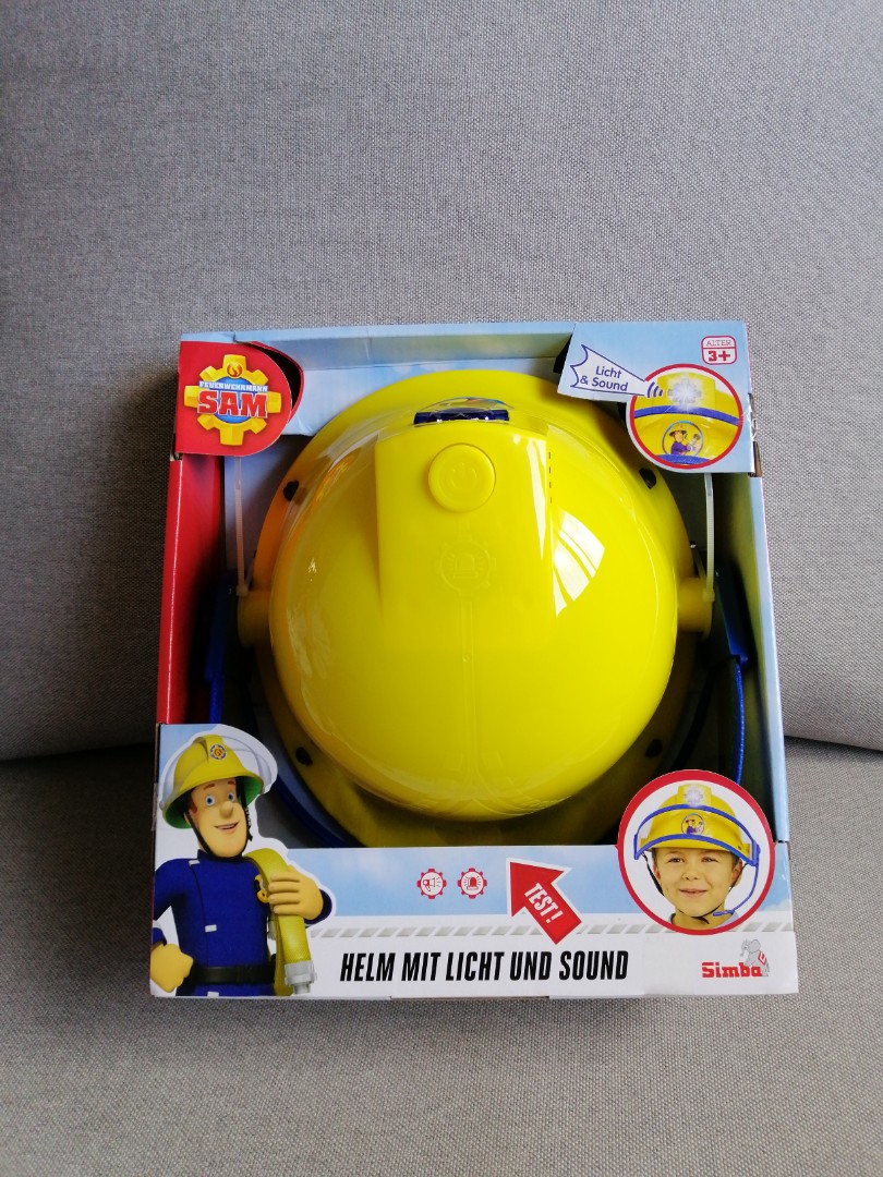 Fireman Sam Life size Helmet (Kids), Hobbies & Toys, Toys & Games on ...