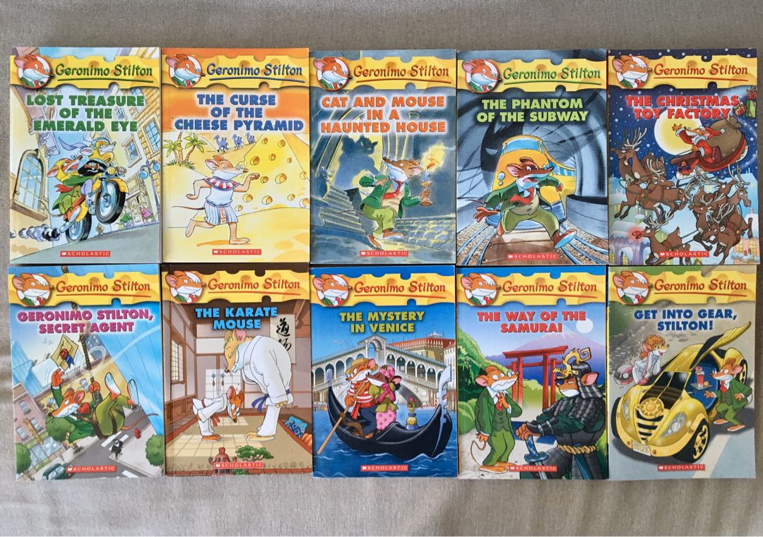 Geronimo Stilton Story Books Set of 10, Hobbies & Toys, Books ...