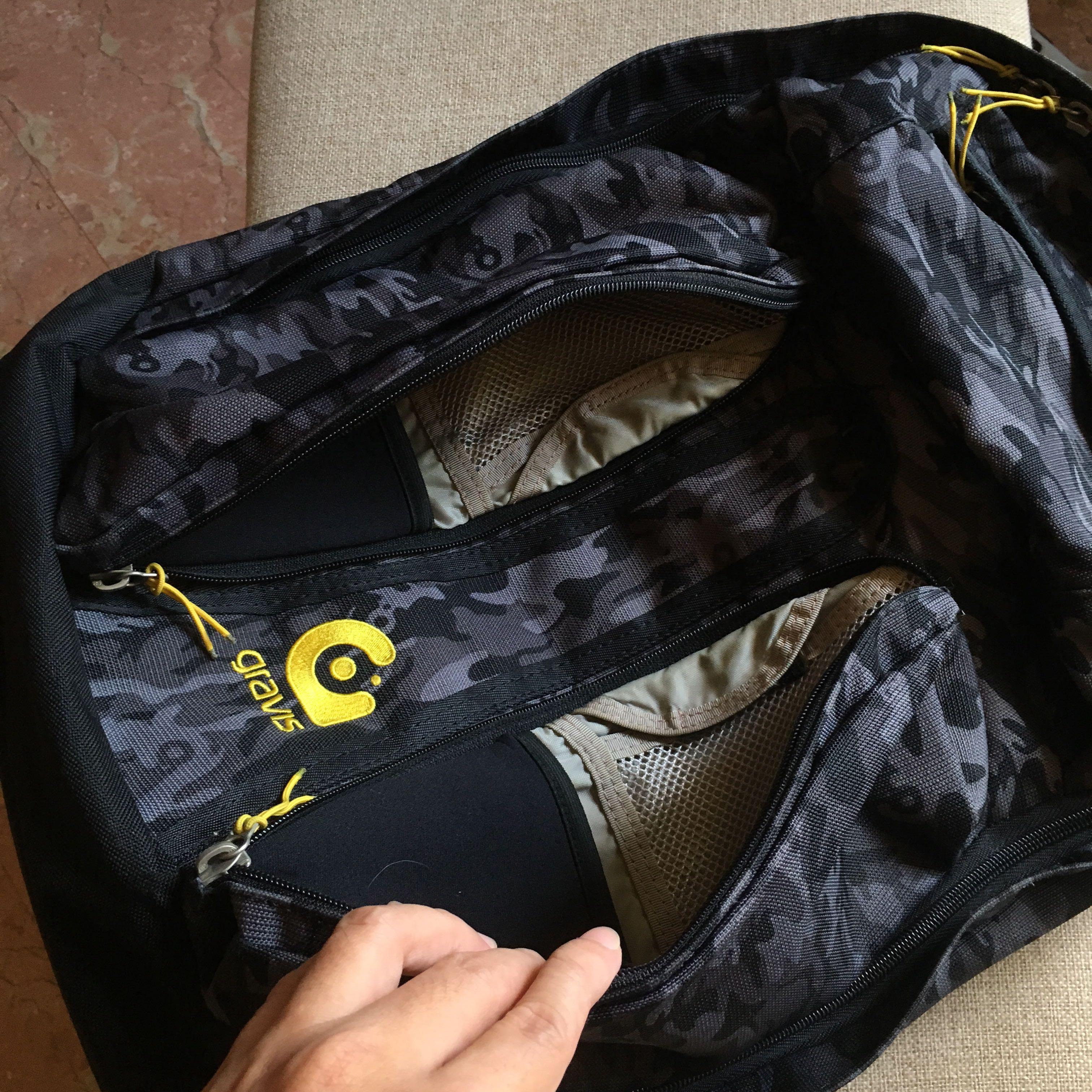 Gravis Metro backpack STASH black camo, Luxury, Bags & Wallets on Carousell