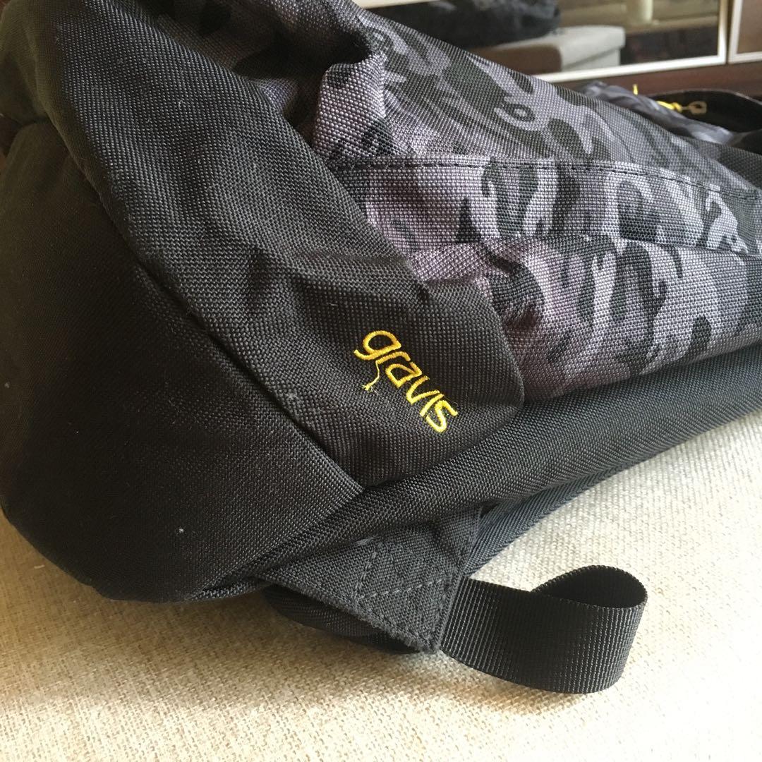 Gravis Metro backpack STASH black camo, Luxury, Bags & Wallets on Carousell