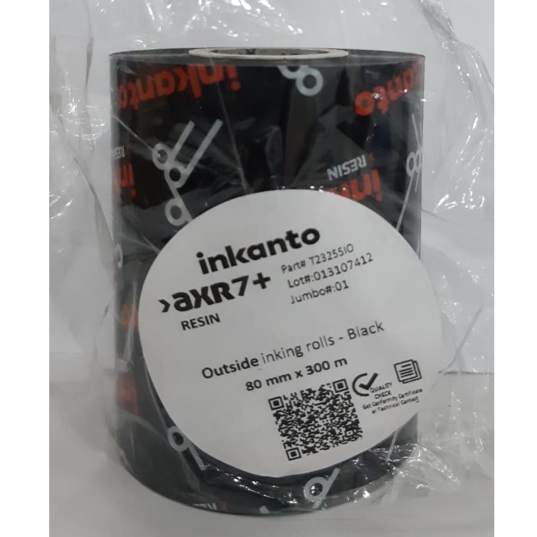Inkanto AXR7+ Thermal Transfer Ribbon / Zebra Ribbon, 80mm x 300m ...