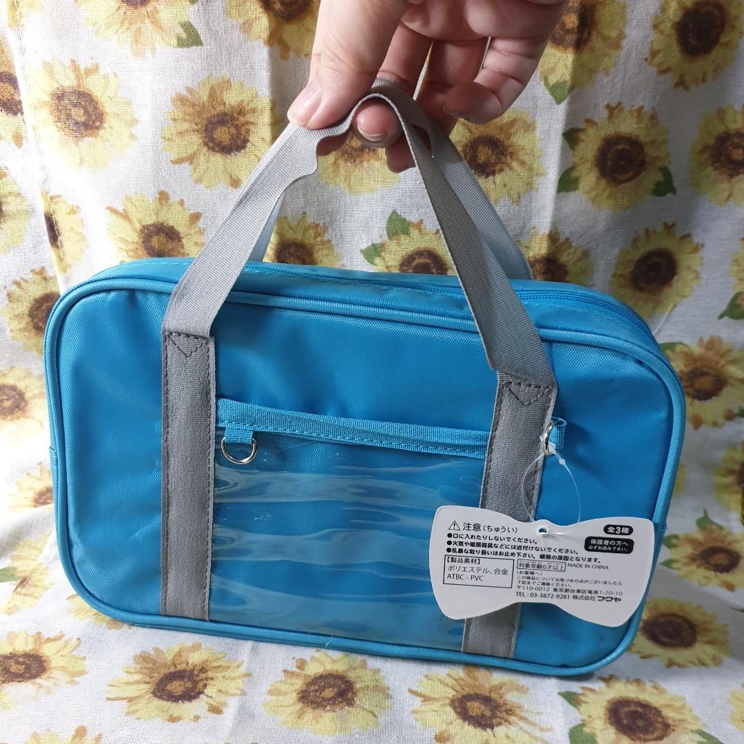 Japanese School-bag Inspired Light Blue Pouch, Hobbies & Toys ...