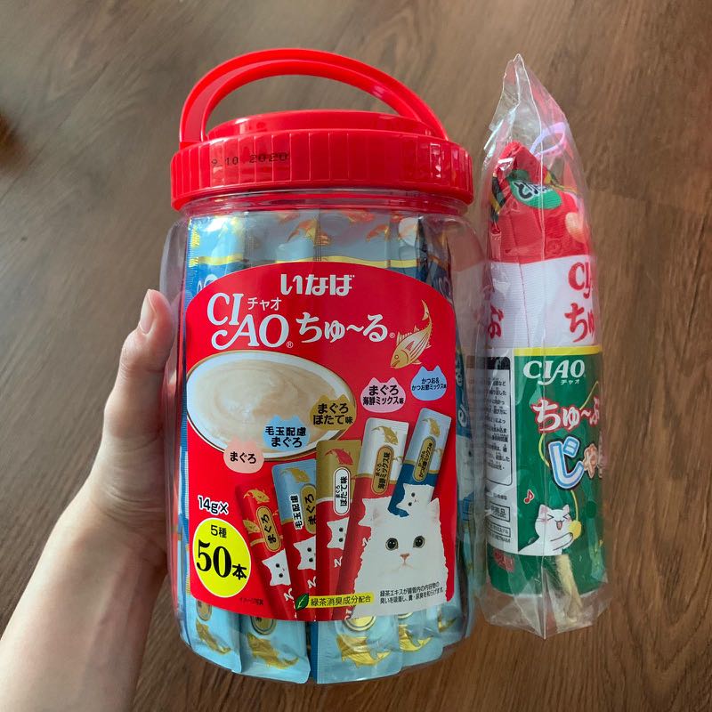 Jumbo Ciao Churu Tub Fish, Pet Supplies, Pet Food on Carousell