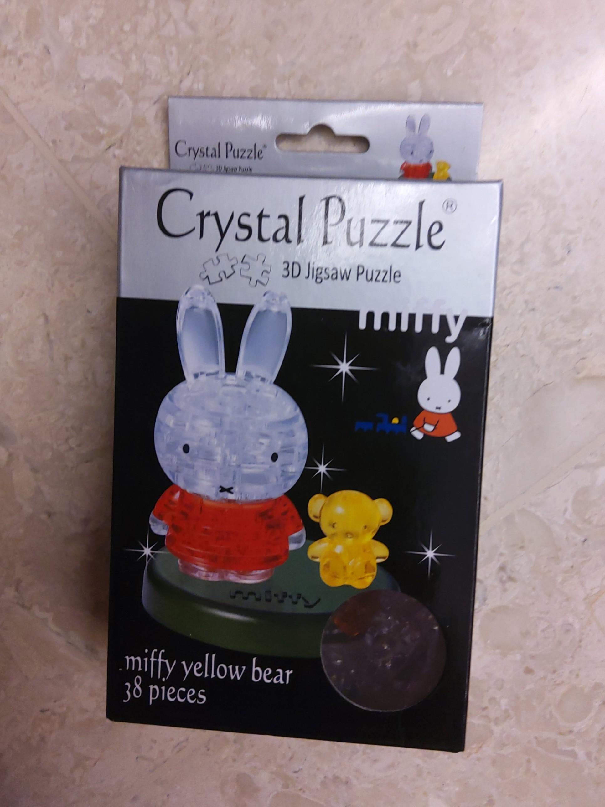 Miffy 3D crystal puzzle, Hobbies & Toys, Toys & Games on Carousell