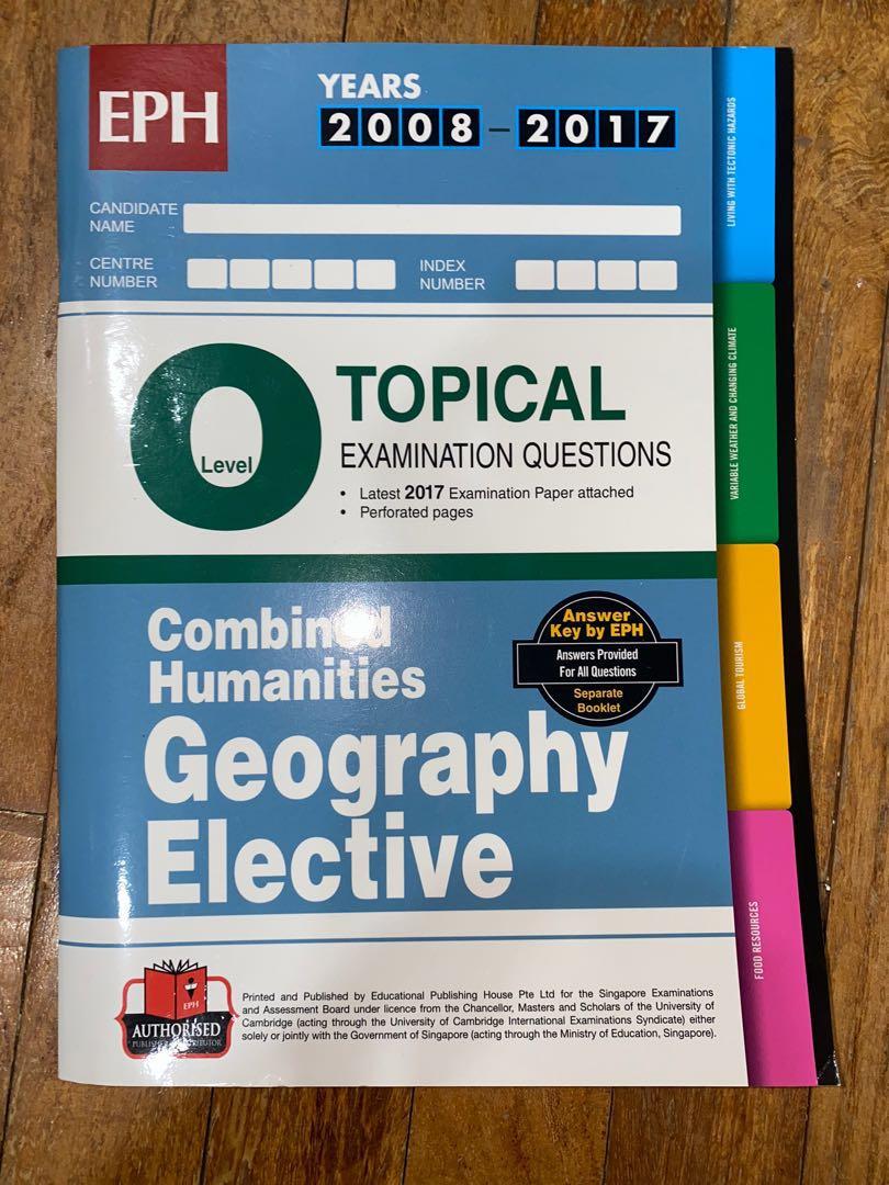 O-Level Geography (Elective) Topical TYS, Hobbies & Toys, Books ...