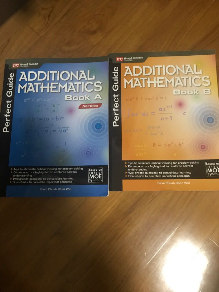 Perfect guide Additional mathematics Book A and B, Hobbies & Toys ...