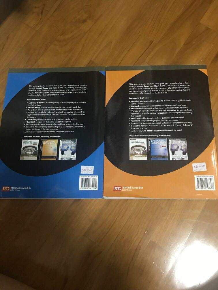 Perfect guide Additional mathematics Book A and B, Hobbies & Toys ...