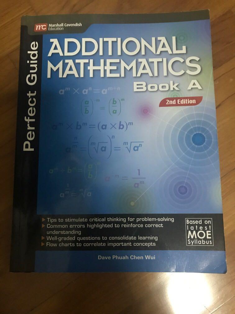 Perfect guide Additional mathematics Book A and B, Hobbies & Toys ...